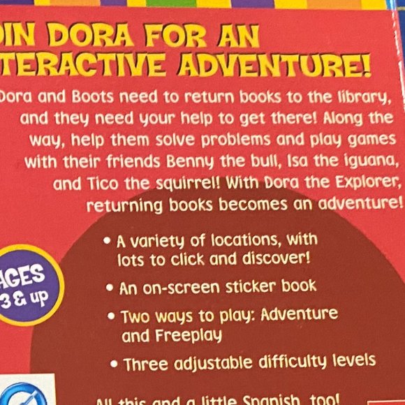 Atari, Inc. | Toys | Dora The Explorer Backpack Adventure Cdrom | Poshmark